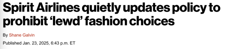 The Spirit Airlines Dress Code: No To Indecently Dressed Passengers ...